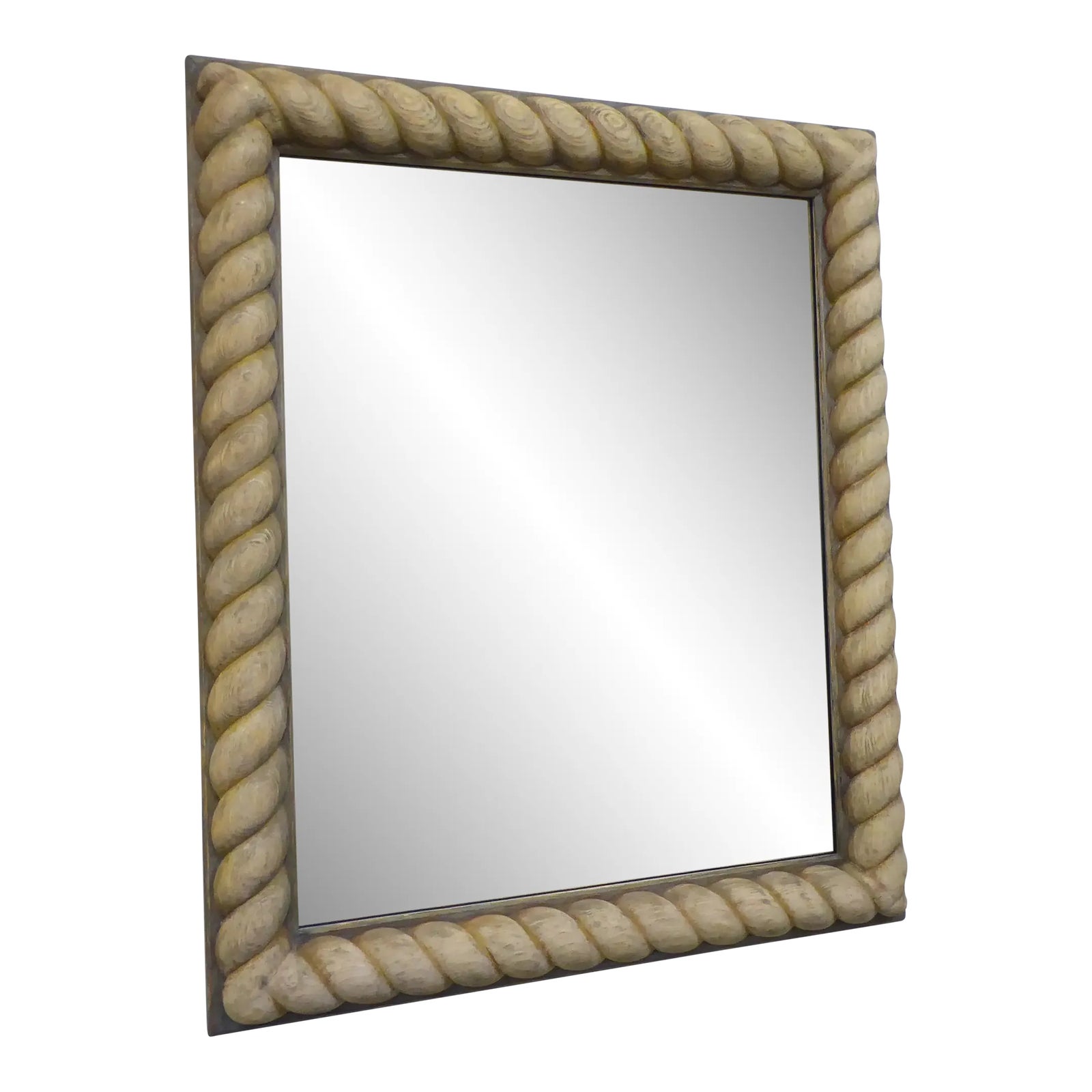 Vintage Rope Twist Mirror | Chairish