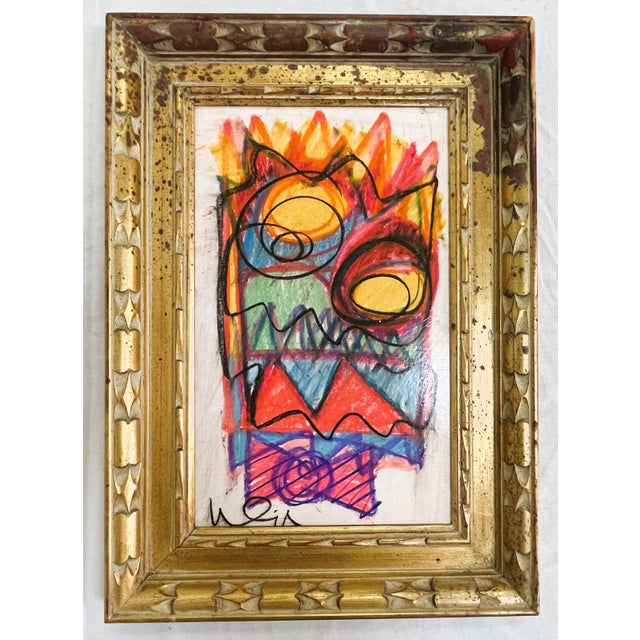 Signed Original Wayne Cunningham Abstract Figure Modern Art | Chairish