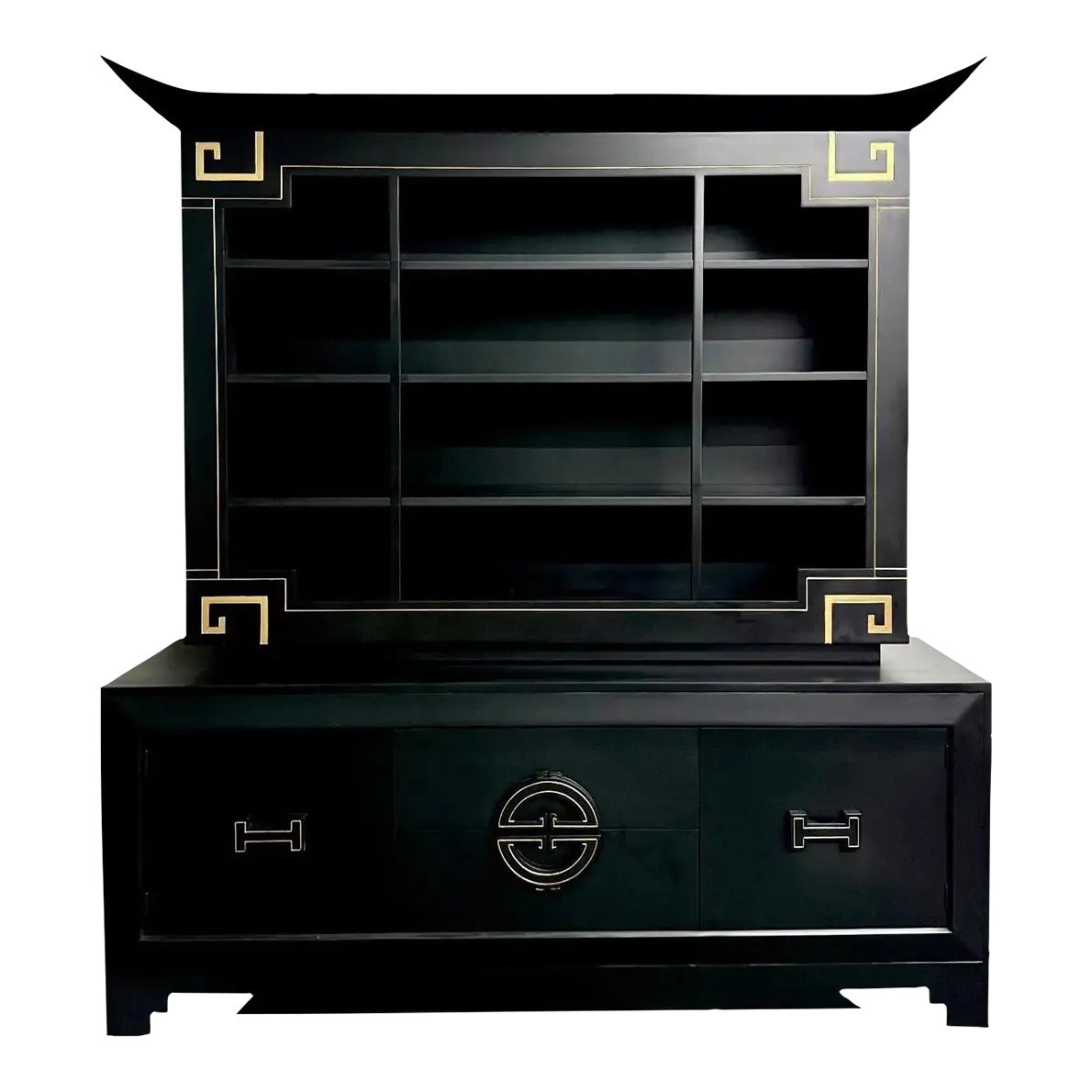 James Mont Bookcase or Buffet Cabinet | Chairish