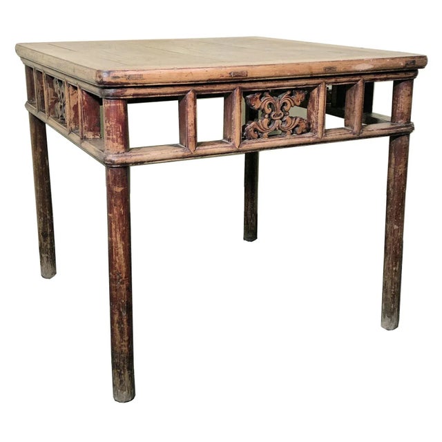 Early 19th Century Antique Ming Square Dining/Game Table | Chairish