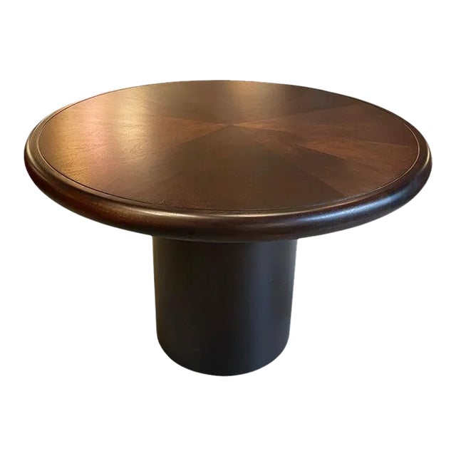 1960s Round Bookmatched Rosewood Pedestal Dining Table by Edward ...