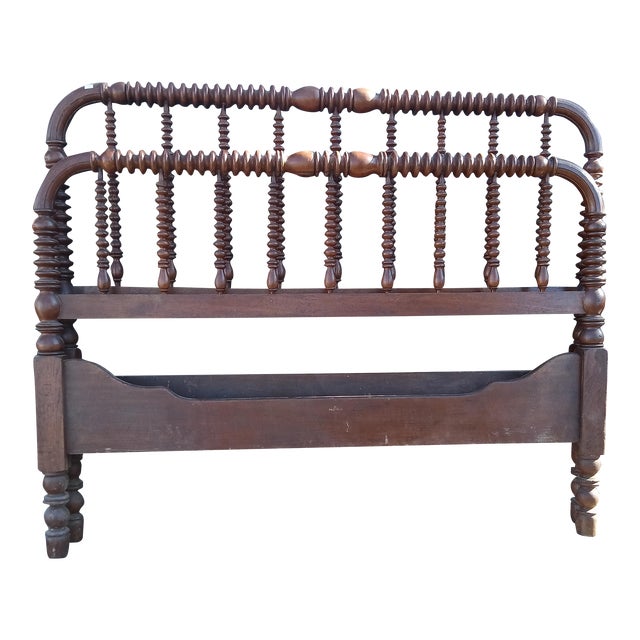 1940s Vintage Jenny Lind Full Size Spool Bed | Chairish
