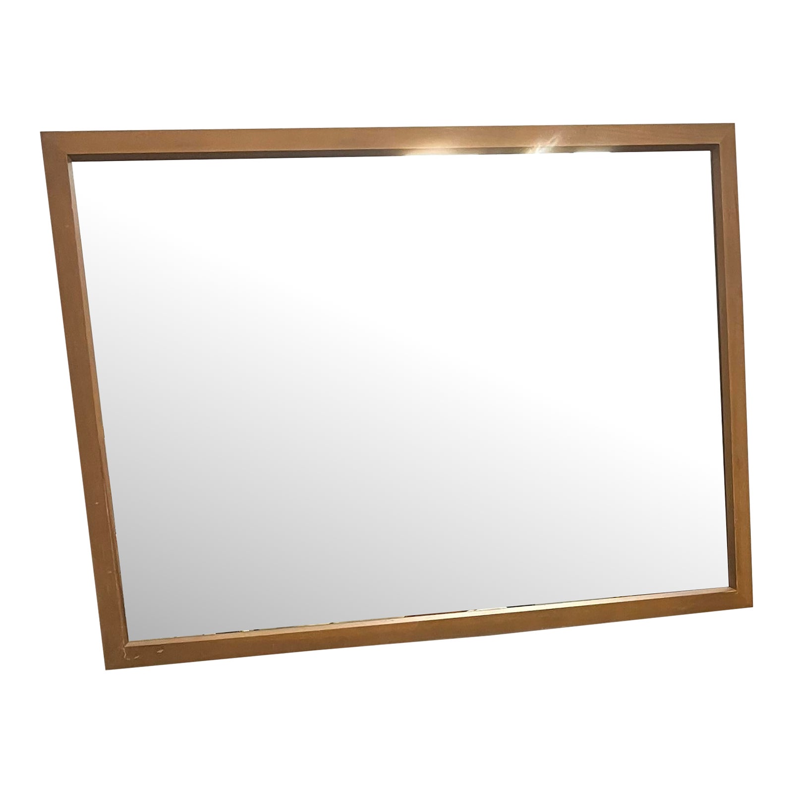 R-Way Mid 20th Century Mirror With Wood Frame | Chairish