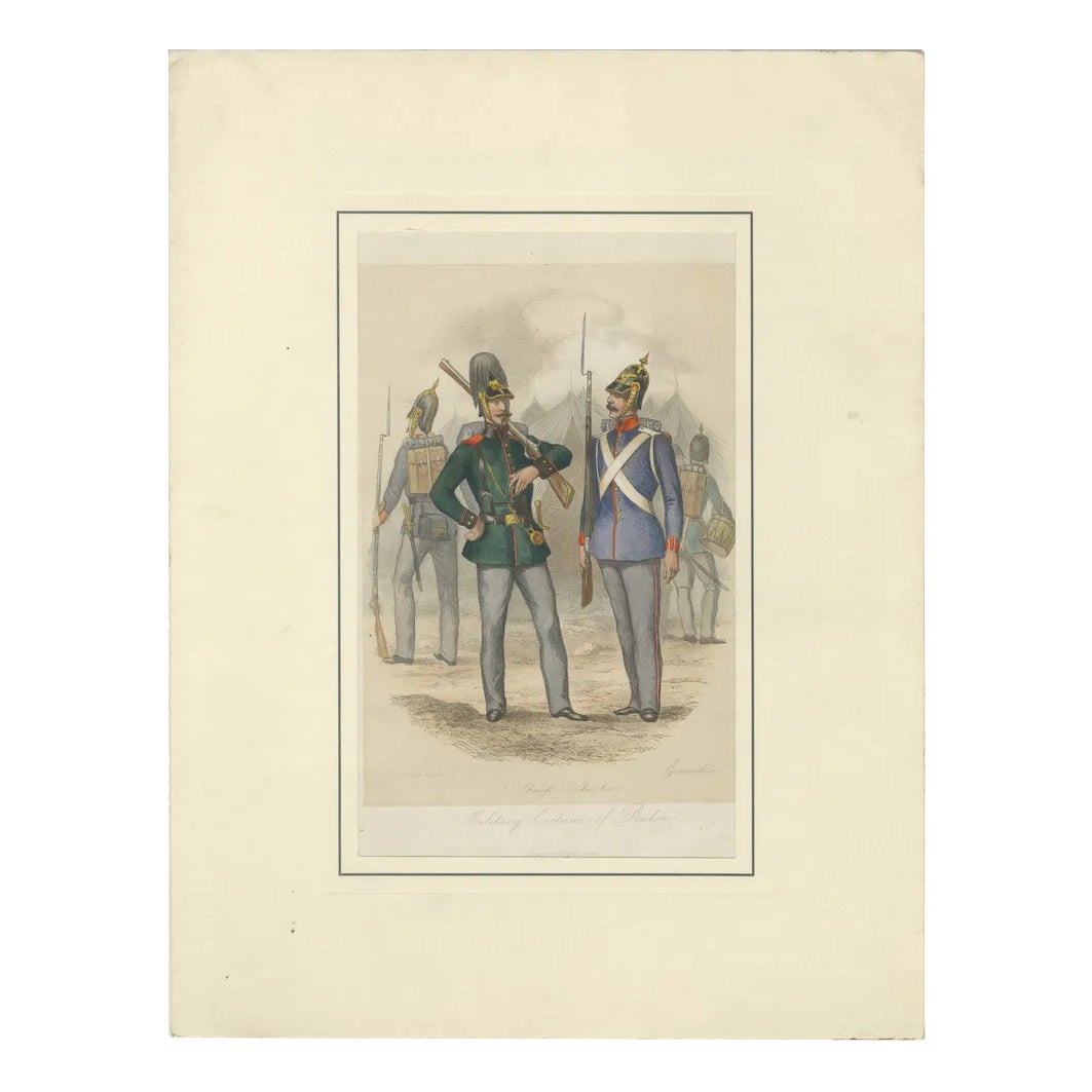 Gramignani, Military Costumes of Baden Fusilier, Sharpshooter ...