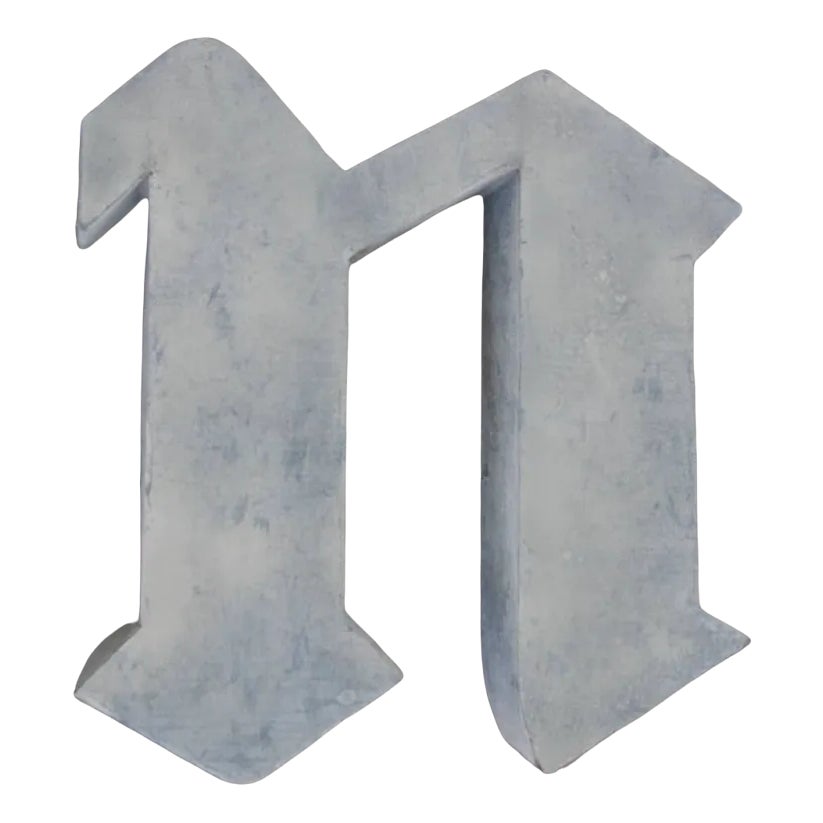 Vintage Italian Letter N, 1970s | Chairish