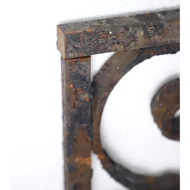 Mid 20th Century Pinwheel Wrought Iron Panel | Chairish