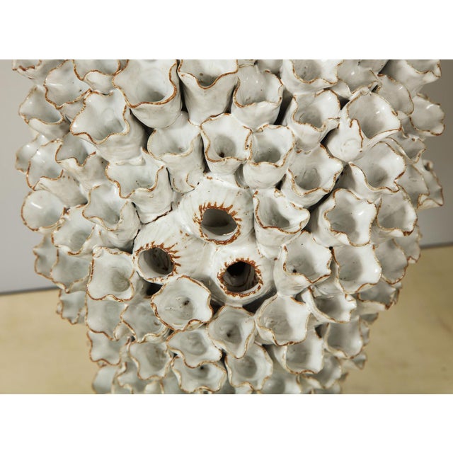 Bespoke Barnacle Ceramic Lamps - a Pair | Chairish