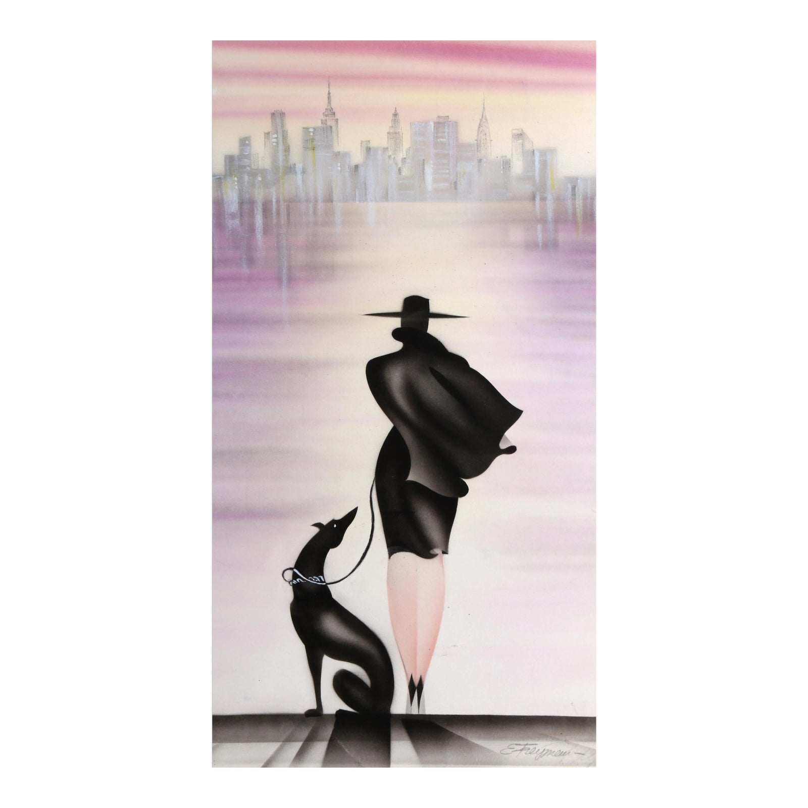 Erik Freyman, City of My Dreams, Airbrush With Pastels | Chairish