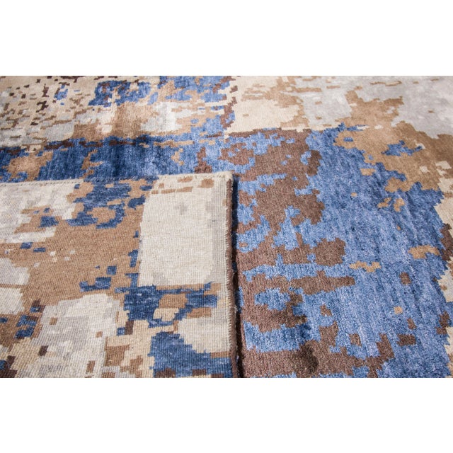 21st Century Modern Abstract Wool & Silk Rug 12 X 15 | Chairish