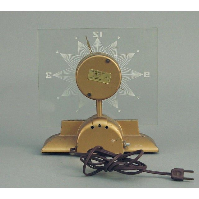 1950s Mid-Century Modern Mastercrafter "Starlight" Clock and Night ...