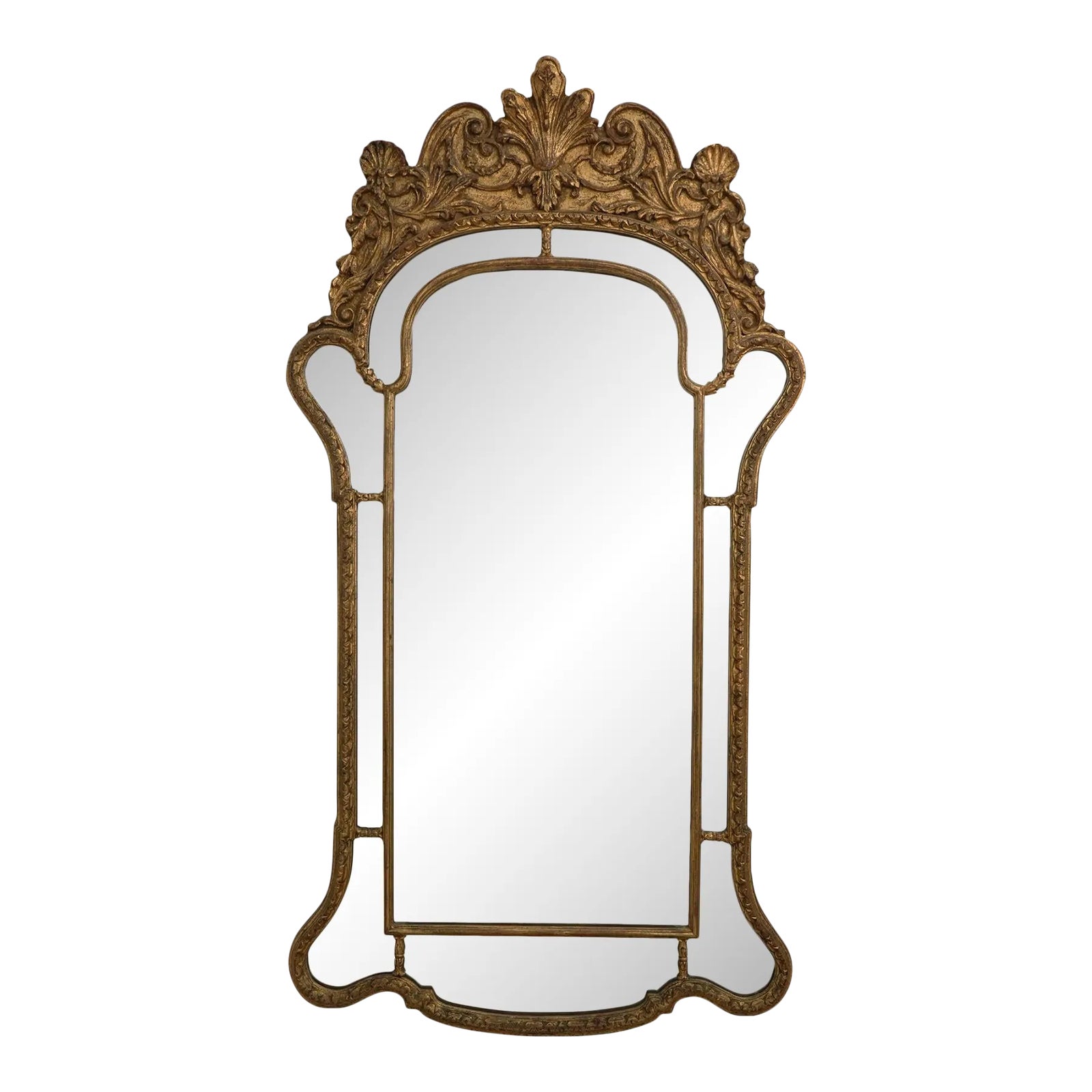 Labarge Vintage Italian Gold Decorator Mirror | Chairish