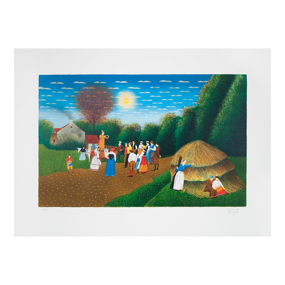 Louis Vincent Evening Rejoice, 1978 - Signed | Chairish
