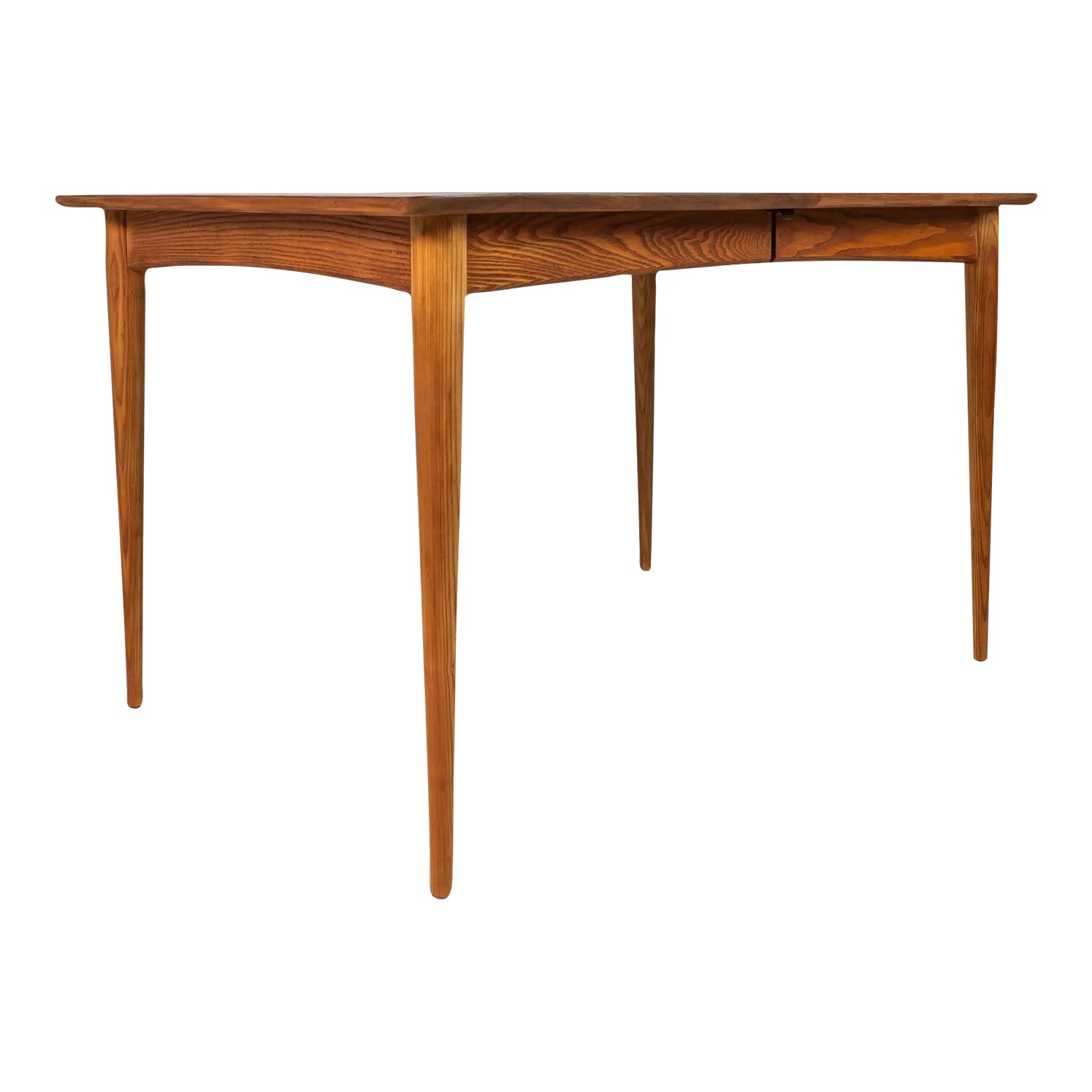 Angular Mid Century Modern Extension Dining Table in Solid Oak, Usa ...