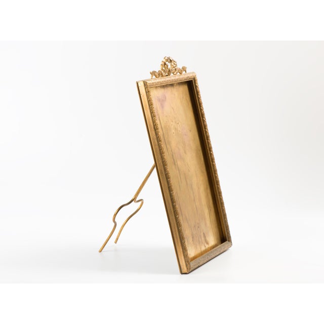 Early 20th Large Vintage Brass Picture Frame | Chairish