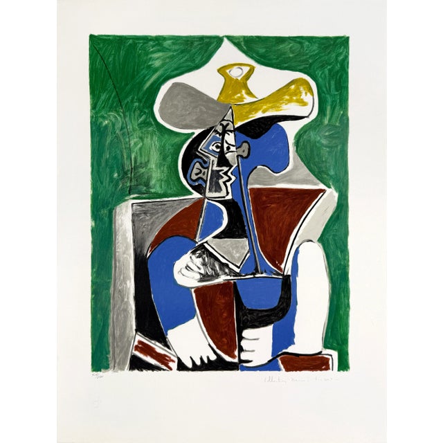 After Pablo Picasso, Buste Au Chapeau Jaune Et Gris (Marina Picasso ...