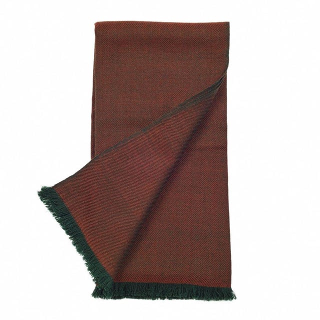 Contemporary Merlot Merino Handloom Throw | Chairish