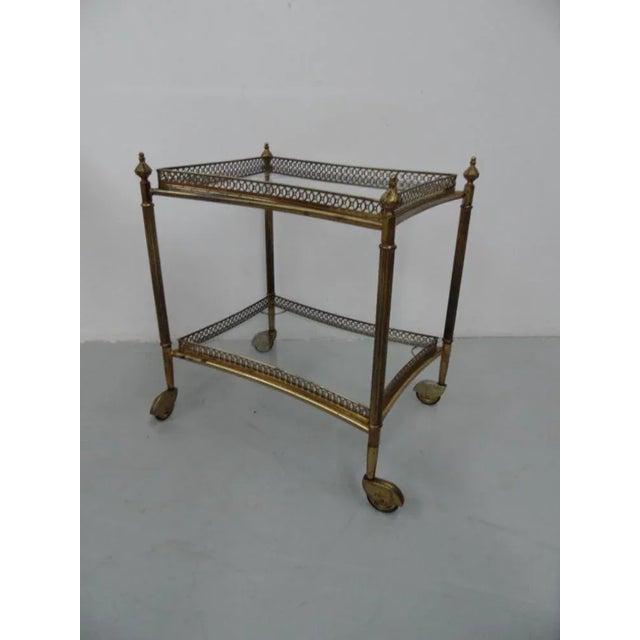 Vintage Brass Trolley, 1960s | Chairish
