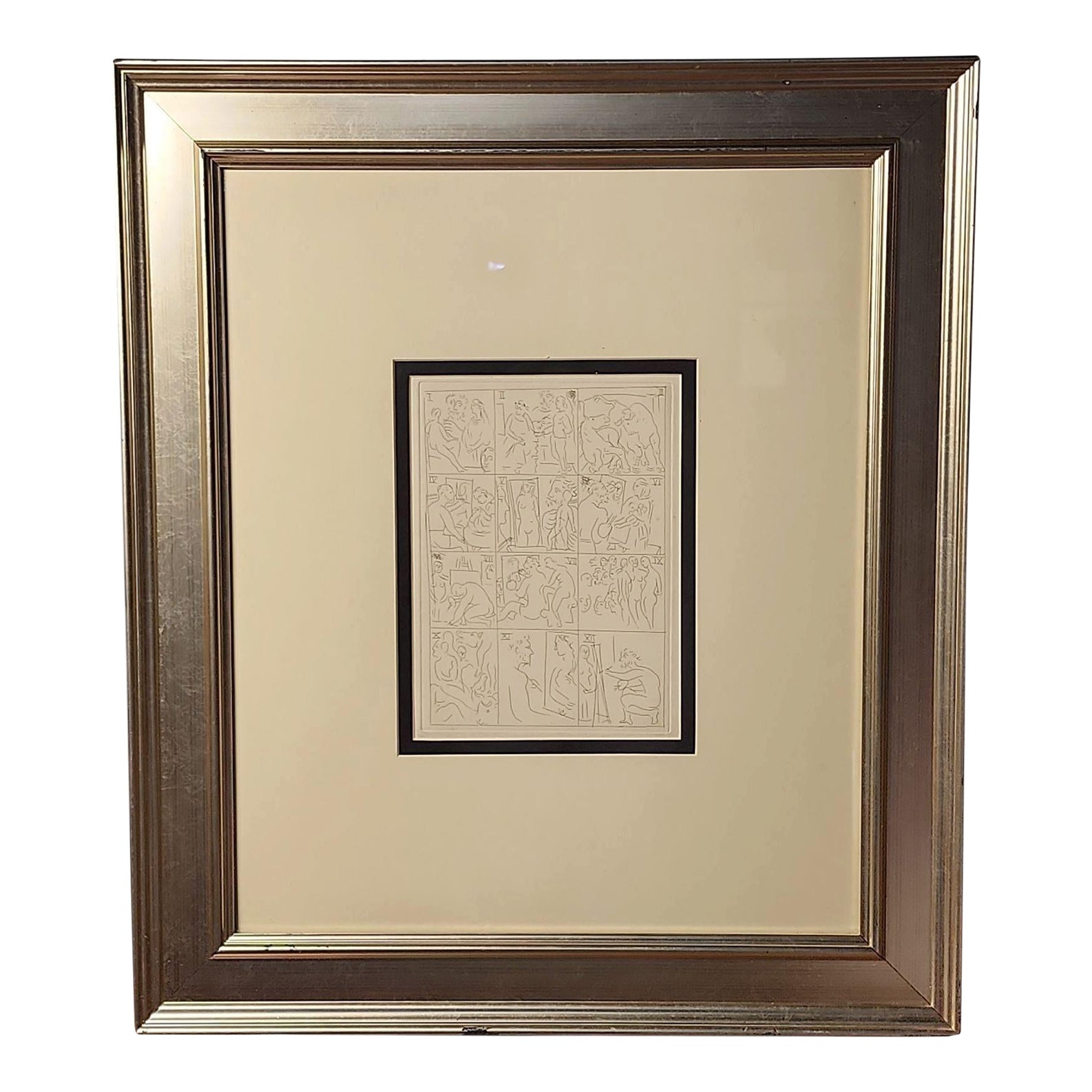 Picasso Table De Eaux Fortes From Balzac's "Le Chef - d'Oeuvre Inconnu ...