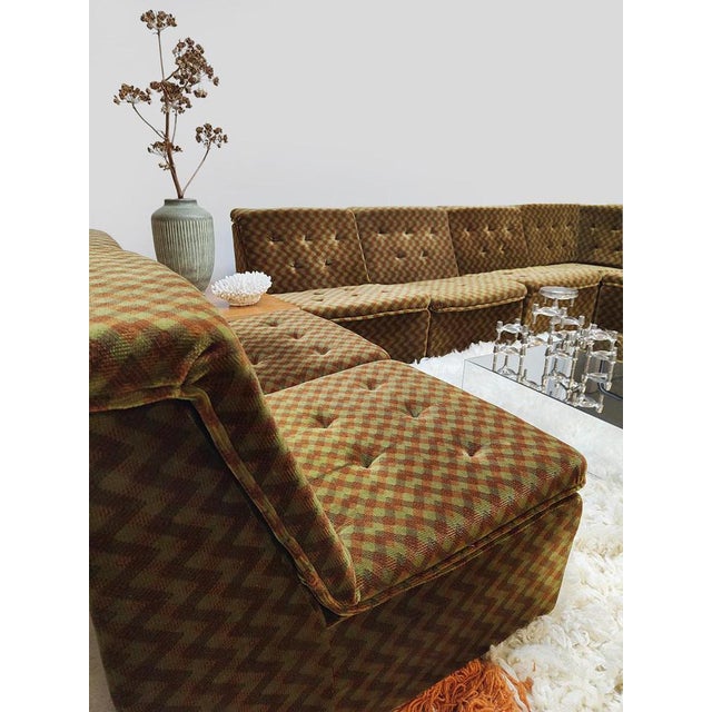 Vintage Checkered Modular Sofa, 1970s, Set of 8 | Chairish