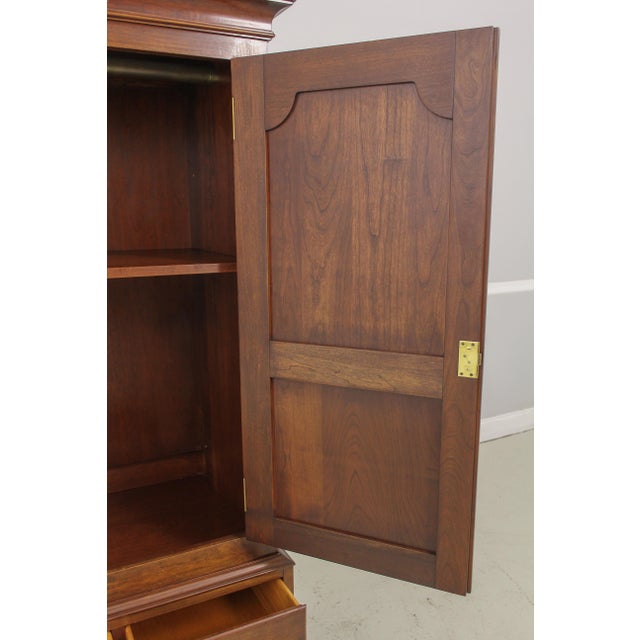 Custom Made Solid Cherry Bedroom Armoire Chifferobe | Chairish