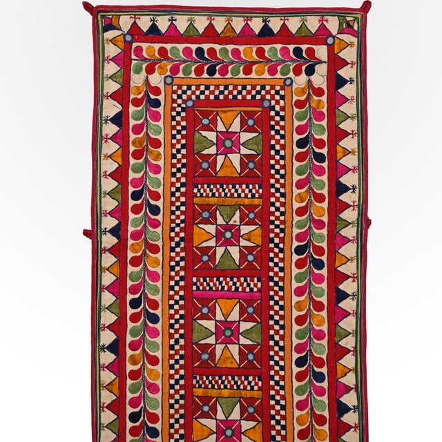 1940s Vintage Suzani Hand Embroidered Tapestry | Chairish