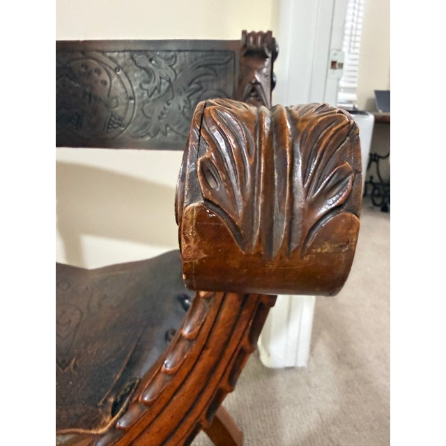 Antique Italian Renaissance Revival Savonarola (Dante) Chair, c.1900 ...