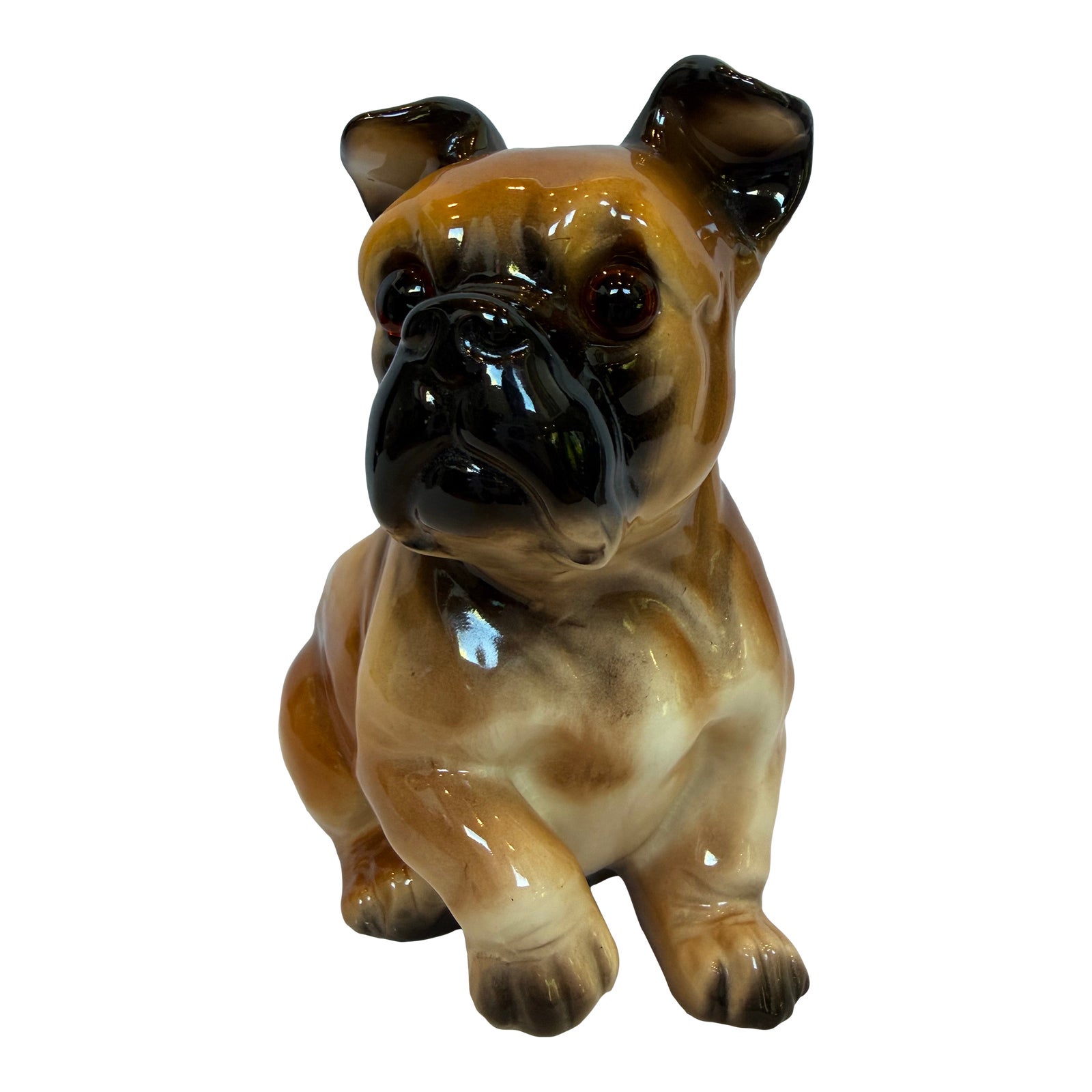 1940s Porcelain Boxer Planter | Chairish
