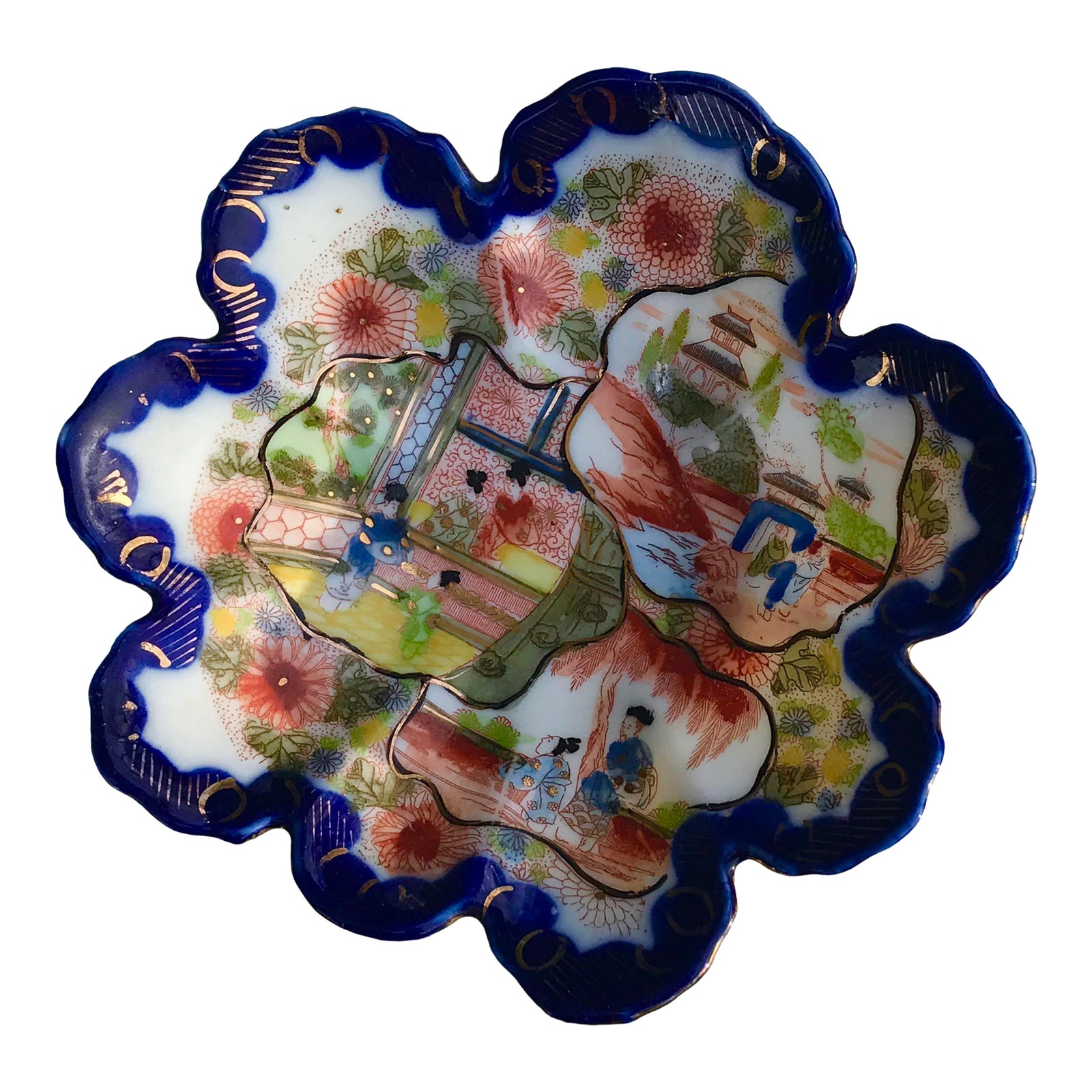 Antique Chinese Decorative Dish | Chairish