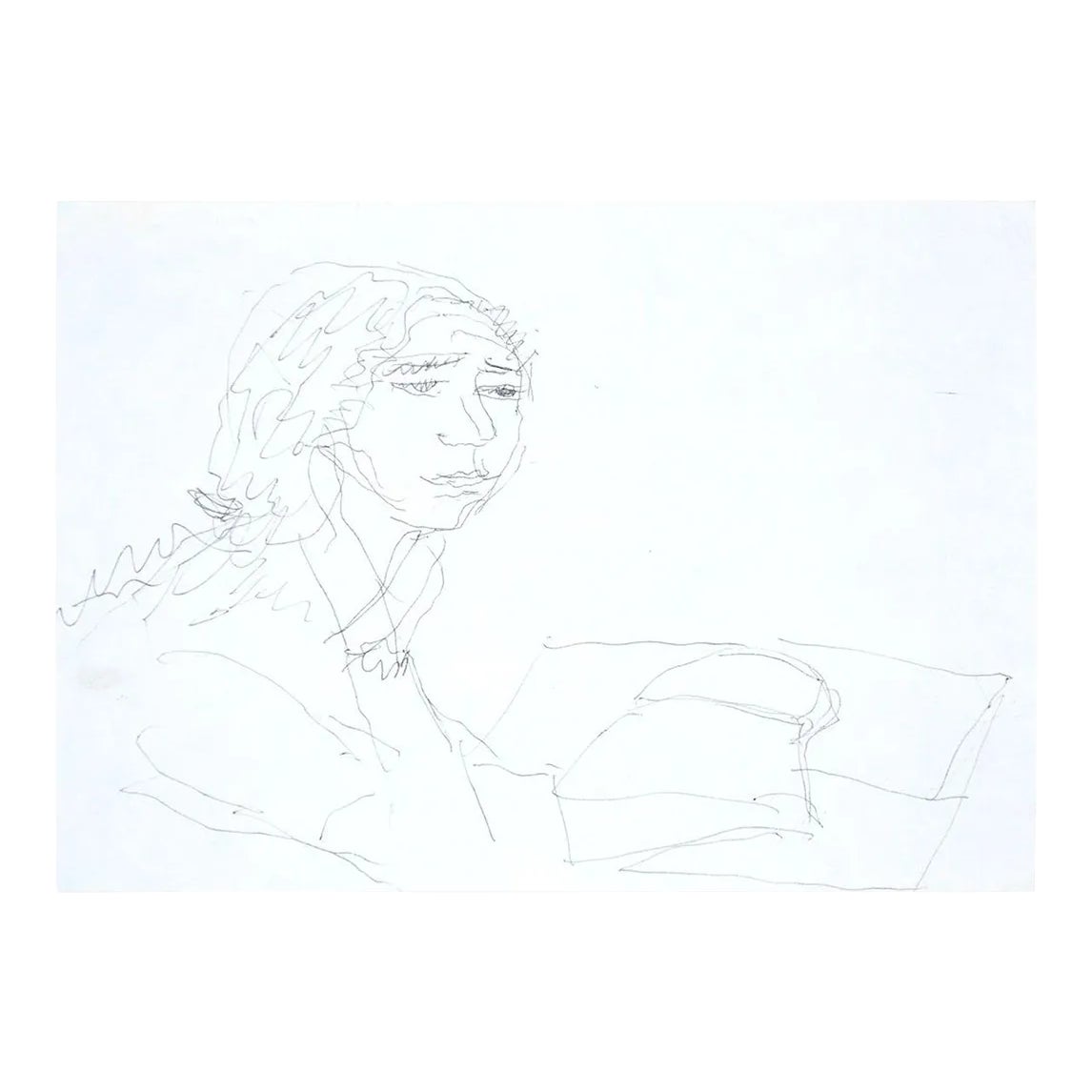 Juliette - Original Pen Drawing by Jeanne Daour - Mid 1900 Mid 20th ...