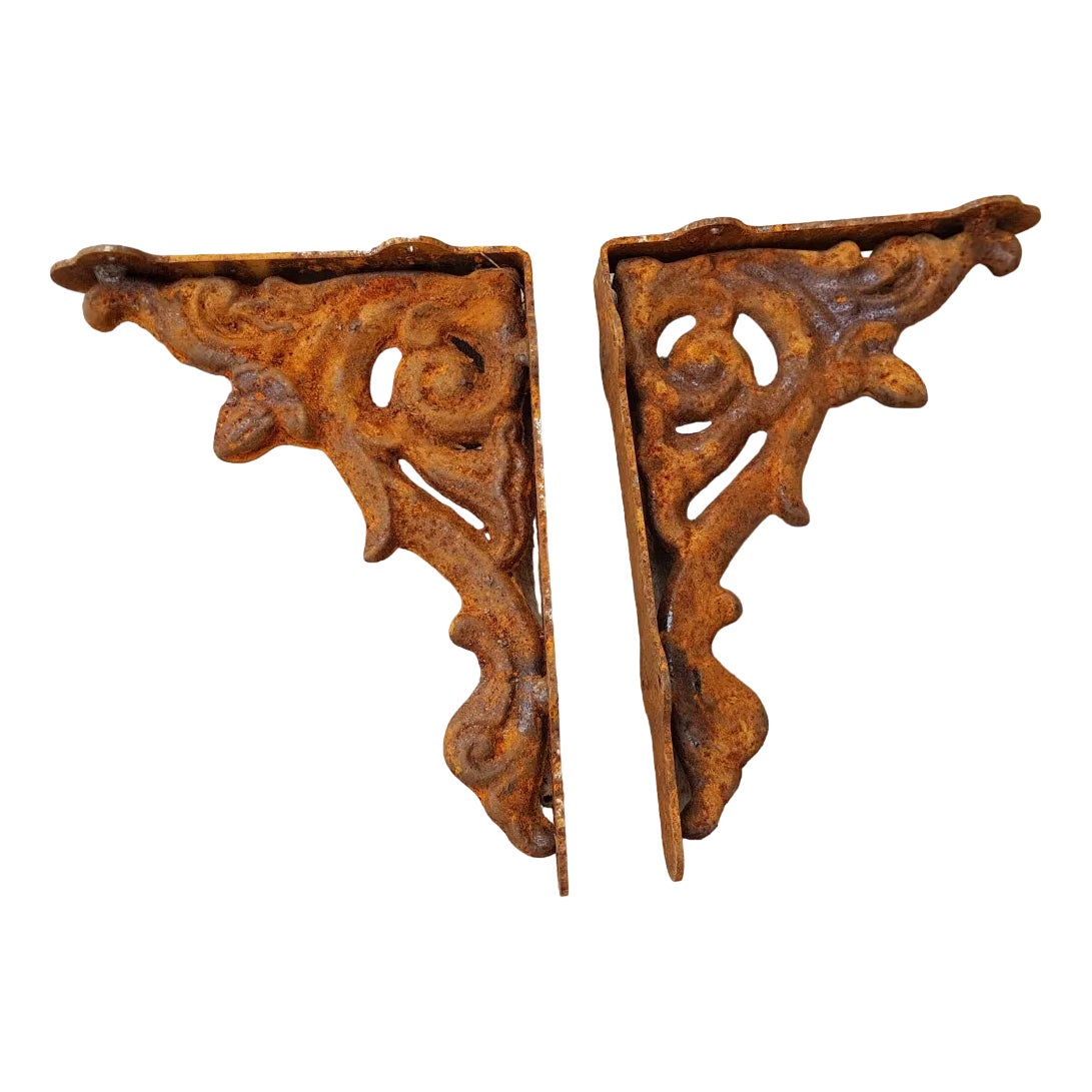 Cast Iron Shelf Bracket Shelf Support | Chairish