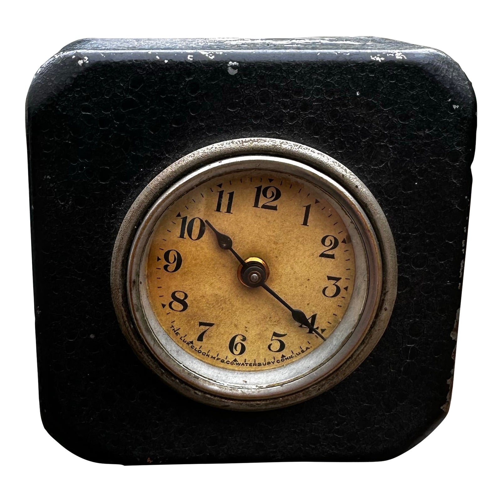 Antique Lux Clock Company 30-Hour Coin Actuated Bank Clock | Chairish