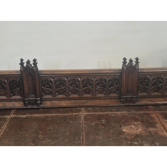 Antique Gothic Medieval Architectural Railing Cornice Trim Piece Oak ...
