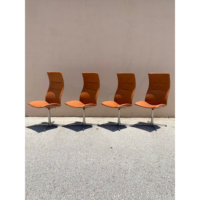 1950s Vintage Overman High Back Dining Chairs - Set of 4 | Chairish