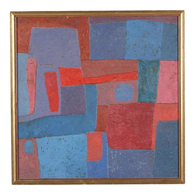 Patrick Burke, Untitled Abstract Painting, Framed | Chairish