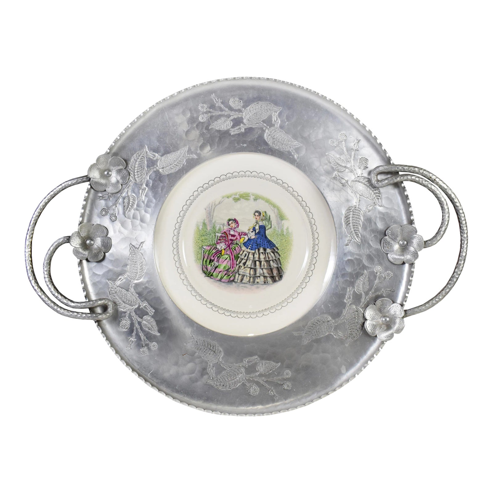 Victorian Hand Hammered Wrought Farberware Brooklyn Ny With Inserted ...