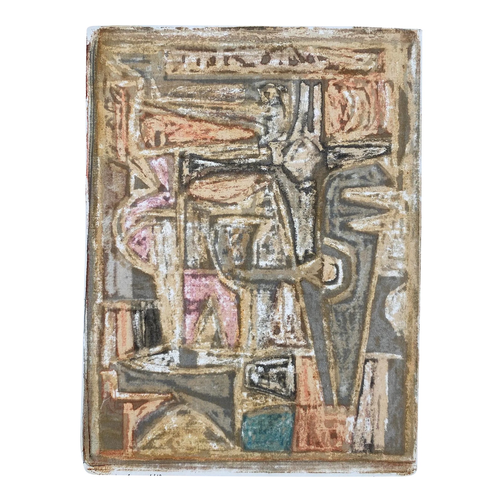 1949 Jo Graff Myriad Serigraph | Chairish