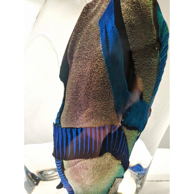 1995 Signed Randy Strong Free Form Dichroic Glass Sculpture Chairish
