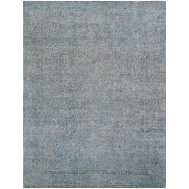 Vintage Overdye Blue Rug, 9' 5" X 12' 8" | Chairish
