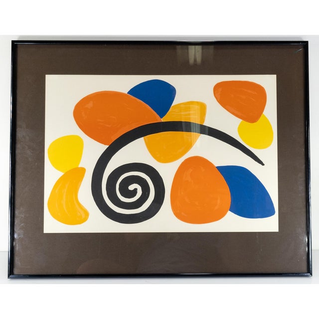 Mid-Century Modern Alexander Calder Lithograph Print From "Derriere Le ...