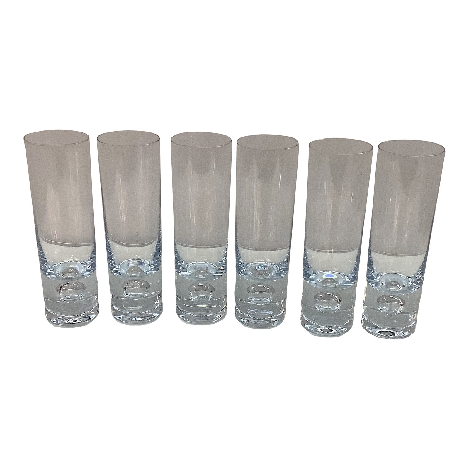 1970s Art Deco Mojito Glasses- Set of 6 | Chairish