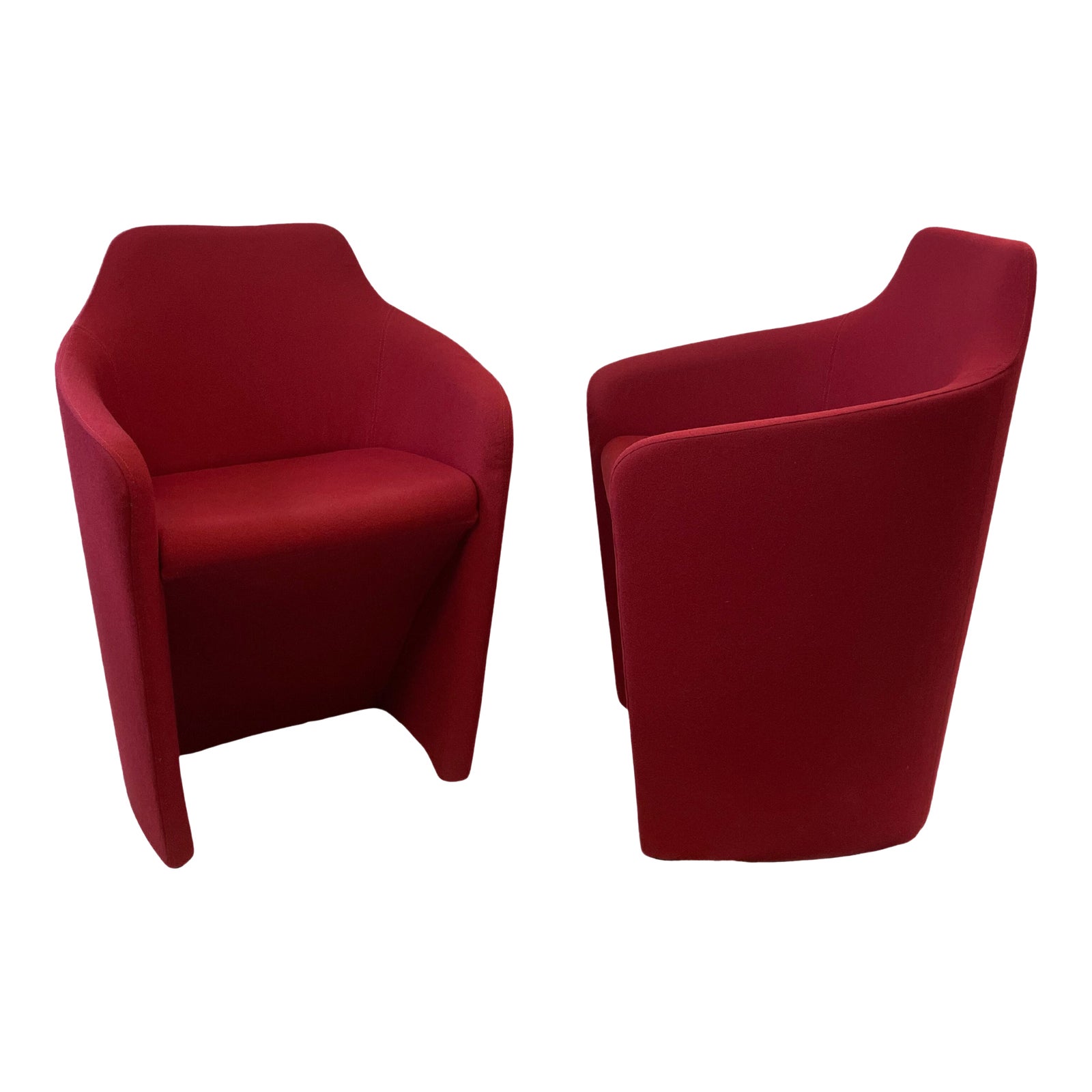 Vermillion Venus Allermuir Chairs - a Pair | Chairish