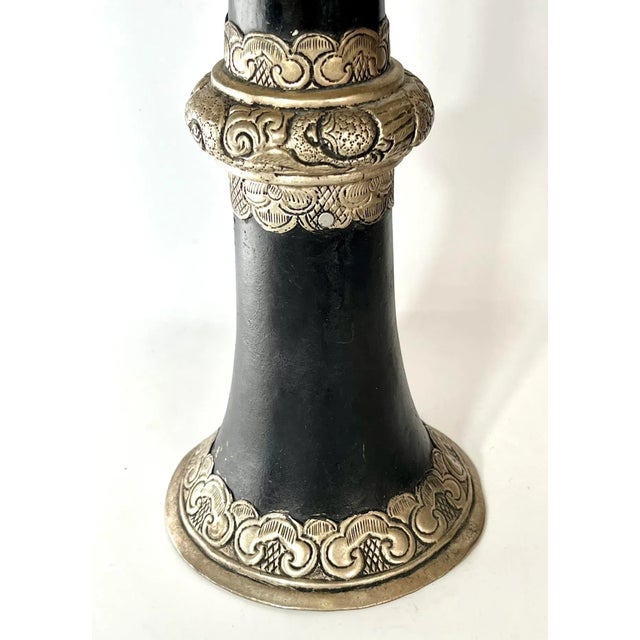 Antique Tibetan Trumpet or Dunchen Telescoping Ceremonial Horn | Chairish