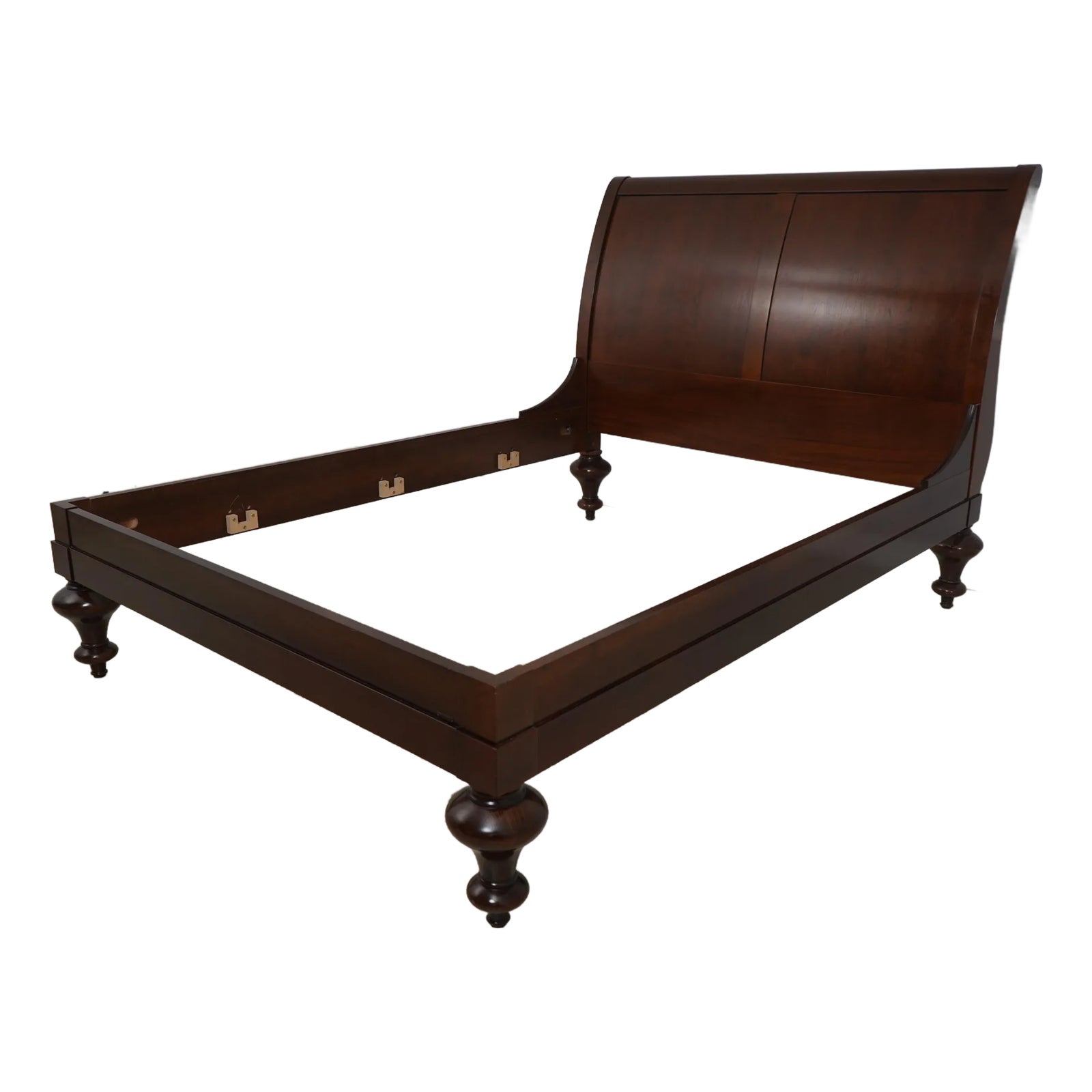 Grange French Queen Size Cherry Sleigh Bed | Chairish