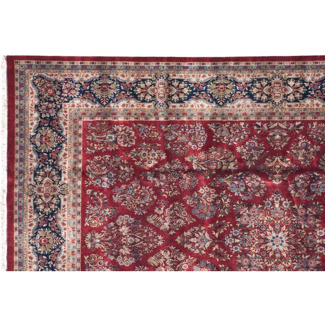 Fine Indian American Sarouk Design Rug - 12' X 15' | Chairish