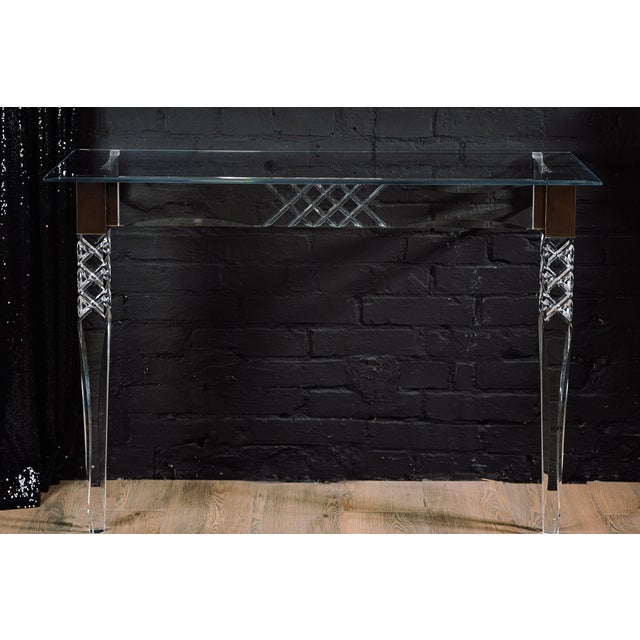 Acrylic Console Table "Scarlett" | Chairish