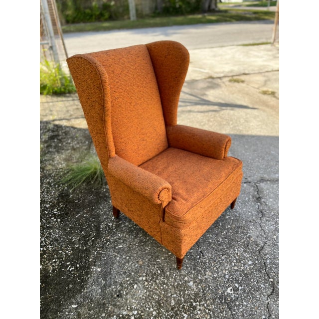 Highboy Wingback Lounge Chair or Side Chair | Chairish