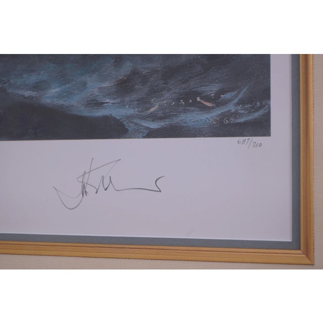 Maritime Heritage Framed Uss Constitution Artist Signed Print | Chairish