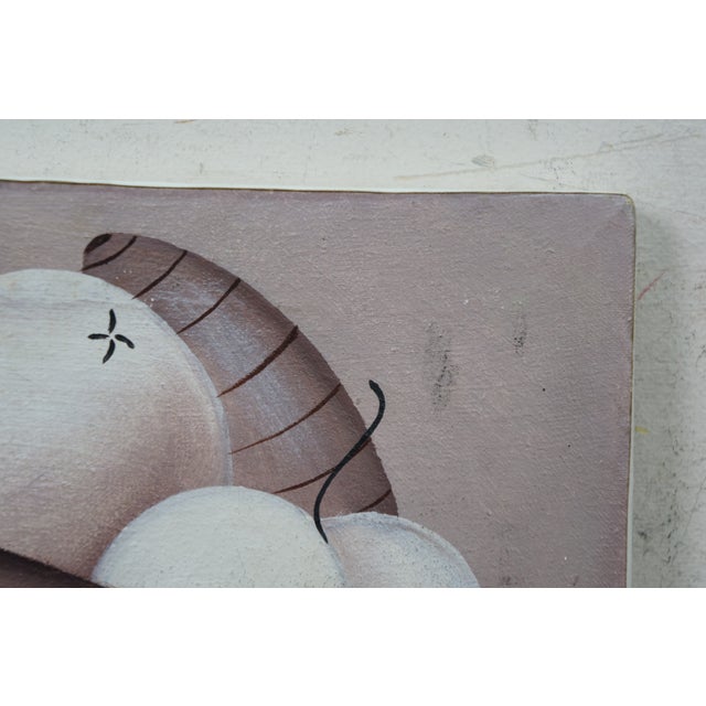 Late 20th Century Jean Bruno Louisius Haitian Figures Dressed in White ...