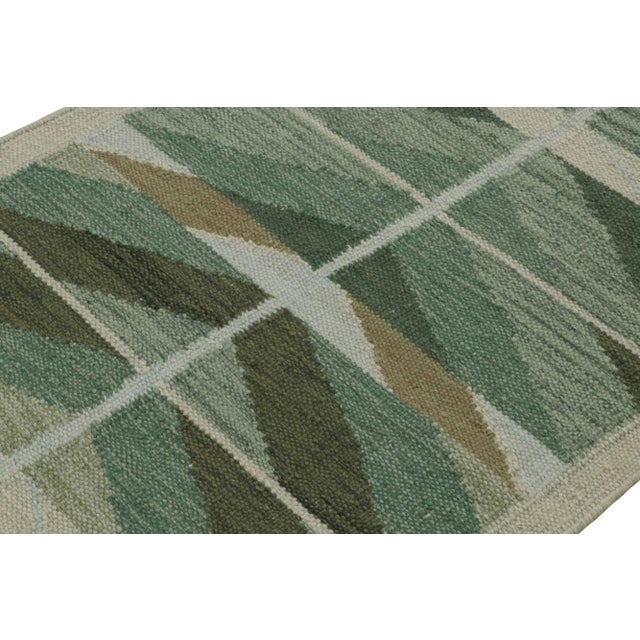 Rug & Kilim’s Scandinavian Style Kilim With Geometric Patterns in Tones ...