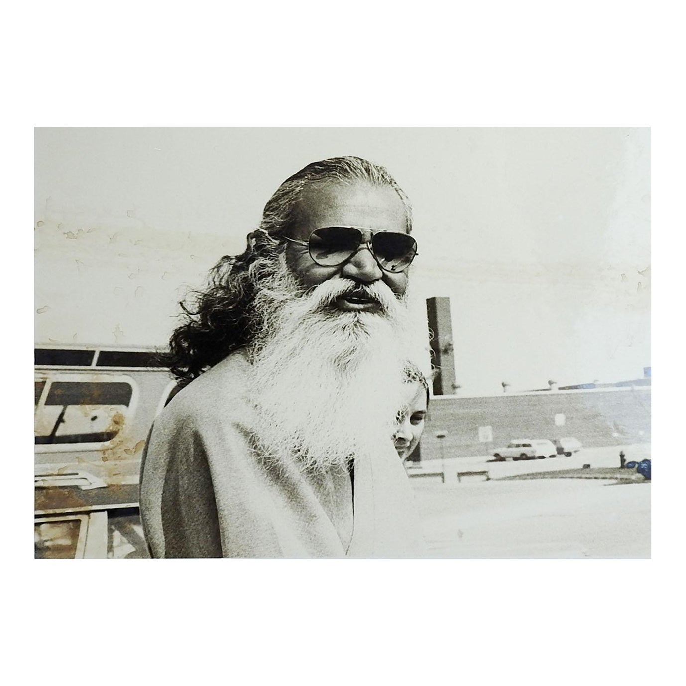 Mid 20th Century Portrait Photograph of Yogi in Ray Bans | Chairish
